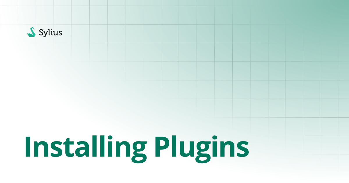 Installing Plugins | Sylius