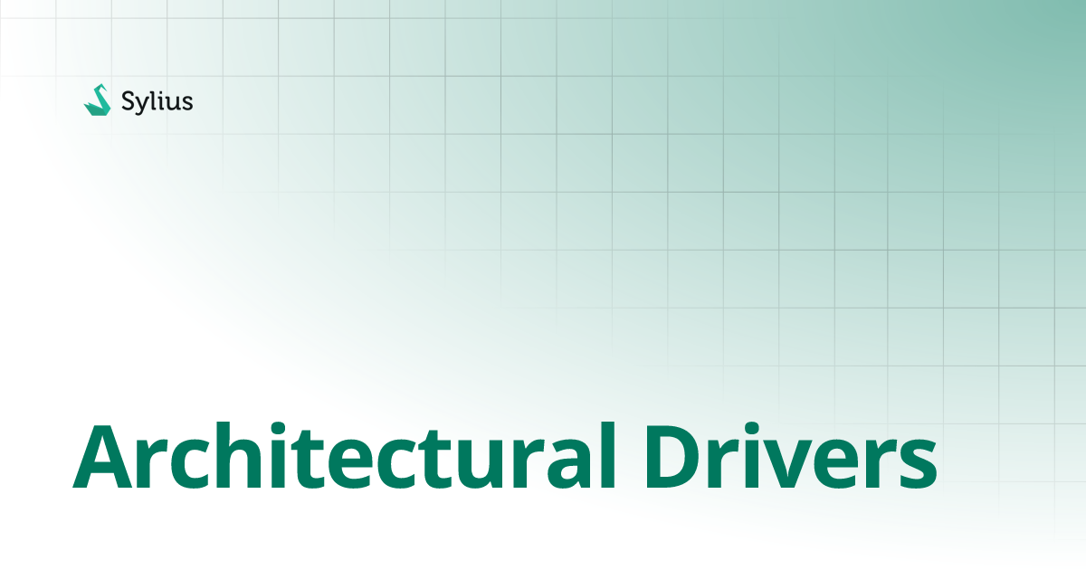 Architectural Drivers | Sylius
